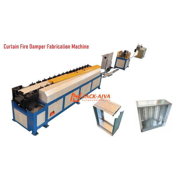 Quality Fire Damper Frame Making Machine #Curtain Fire Damper Fabrication Machine # for sale