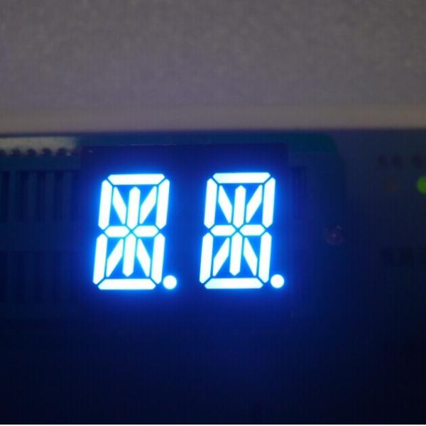 Quality Common Anode 2 Digit 14 Segment LED Display 0.54 Inch Super Bright Green for Instrument Panels and DIY Projects for sale