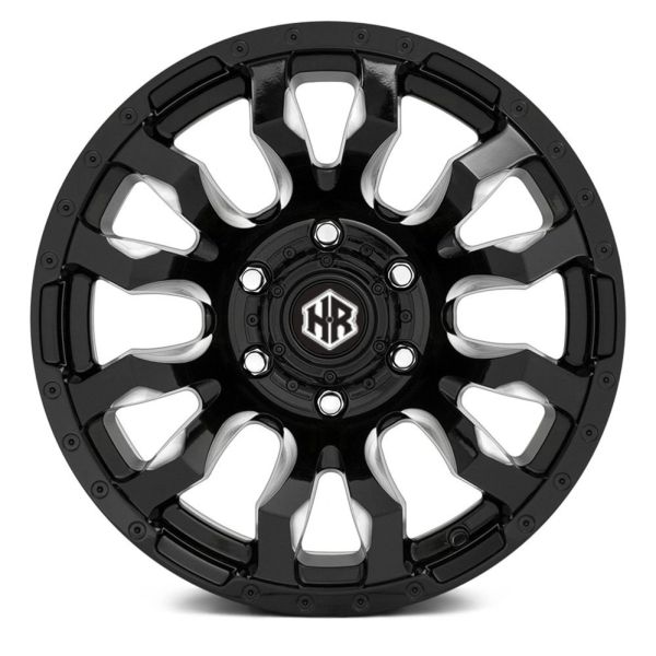 Quality Fuel off road wheels BLITZ design black rims for sale