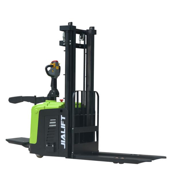 Quality Adjustable Electric Stacker Rated Traction Weight 2000kg 3030mm Motorized for sale