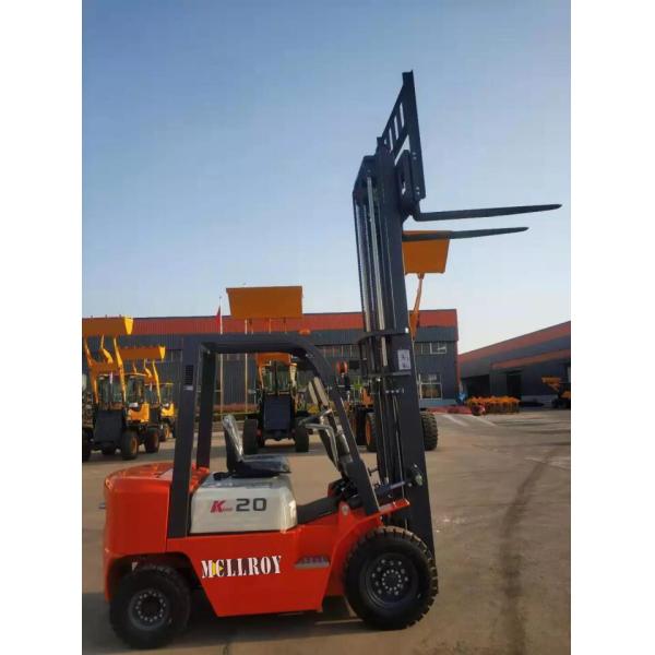 Quality 4WD Diesel Powered Forklift , 4 Wheel Drive Forklift With 2000kg Loading for sale