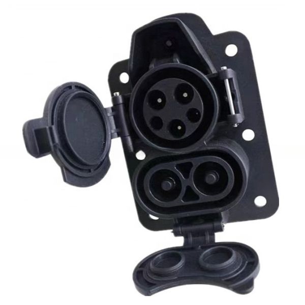 Quality high performance 200A CCS 2 inlet DC fast ev charging socket with 1 meter cable for electric vehicle for sale