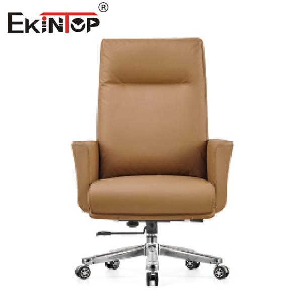 Quality Brown Manager Swivel Leather Chair For Office Furniture for sale