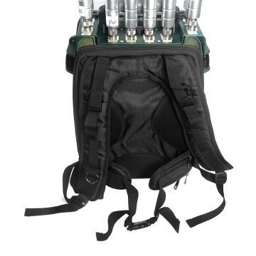 Quality 8 Channel 50W 1KM Man Pack Drone Signal Jammer Frequency Range 5.2G for sale