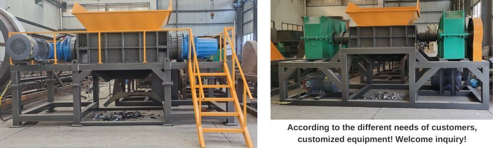 Full Automatic Thick Plastic Plate Duroplasts Two-Axis Crusher Shredder to Recycle Plastic