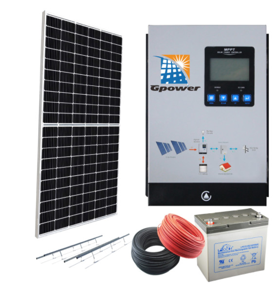Quality ROSH 10KW Hybrid Grid Solar System With Batteries Backup for sale