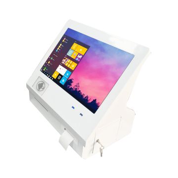 Quality Elegant stylish And Space-saving Desktop Kiosk With Durable Steel Enclosure for sale
