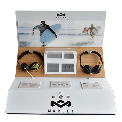 Quality Headphone Counter Metal POP Displays Acrylic Material Multiscene for sale