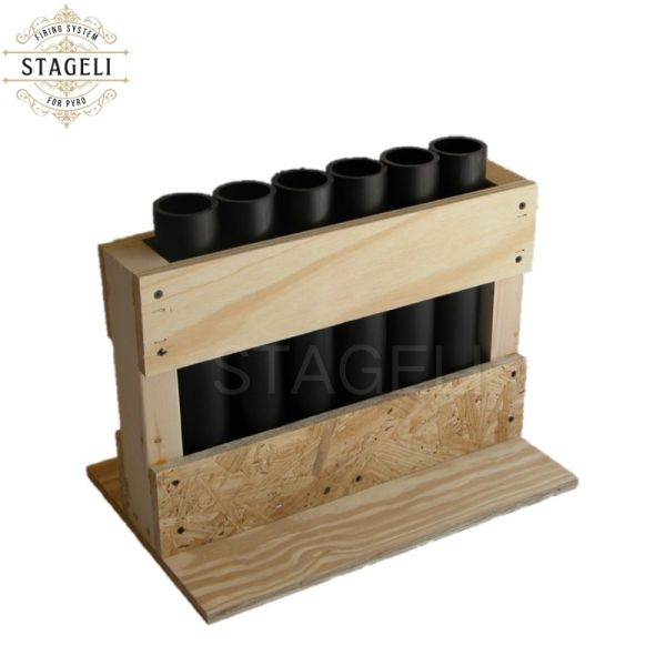 Quality Versatile Wooden Fireworks Frame Racks Display Mortar Racks for sale