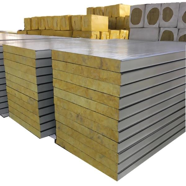 Quality Modern Warehouse Workshop Rock Wool Sandwich Panels with Competitive for sale