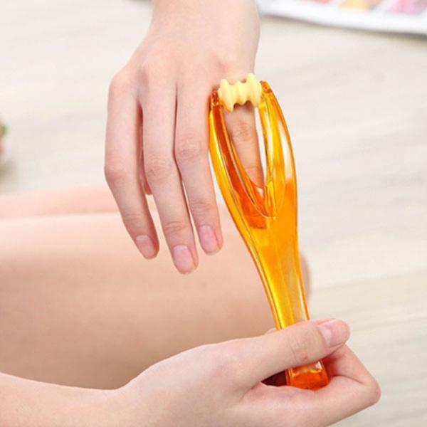 Quality Finger Joint Handheld Body Massager Cambered Roller Design Promote Blood for sale
