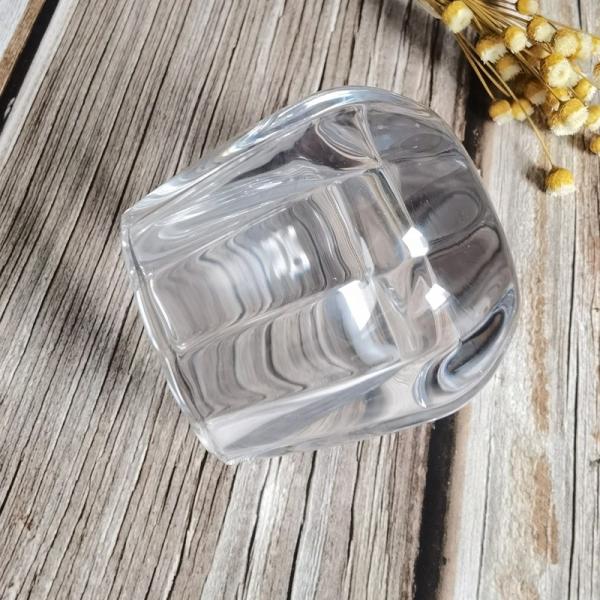 Quality Pumpkin Shaped Embossed Glass Candle Holders For Tealight for sale