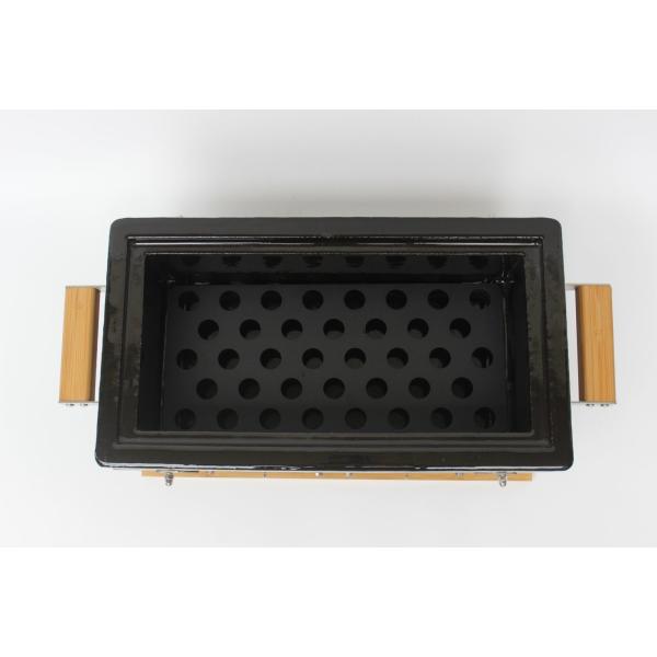 Quality Ceramic Charcoal BBQ Grill Hibachi Grill Rectangle in Color for sale