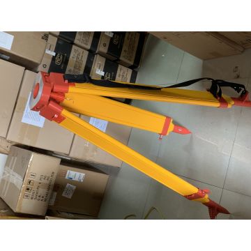 Quality Durable Wooden tripod for Total Station, Automatic Level, GPS with Red Color for sale