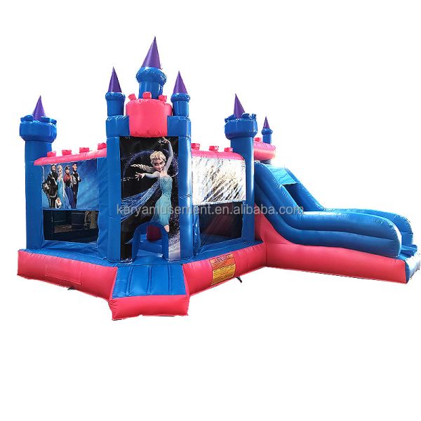 Quality Indoor Play Large Inflatable Bounce House Games with Princess Frozen Theme and for sale
