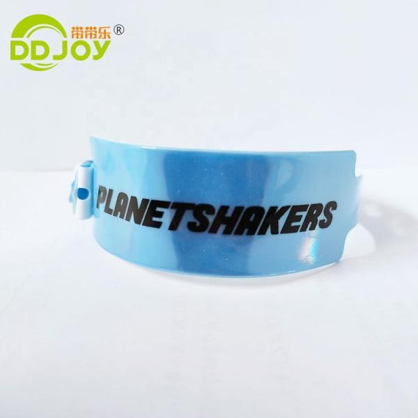 Quality Custom Logo Vinyl Bracelets for Amusement Park Affordable and Durable for sale