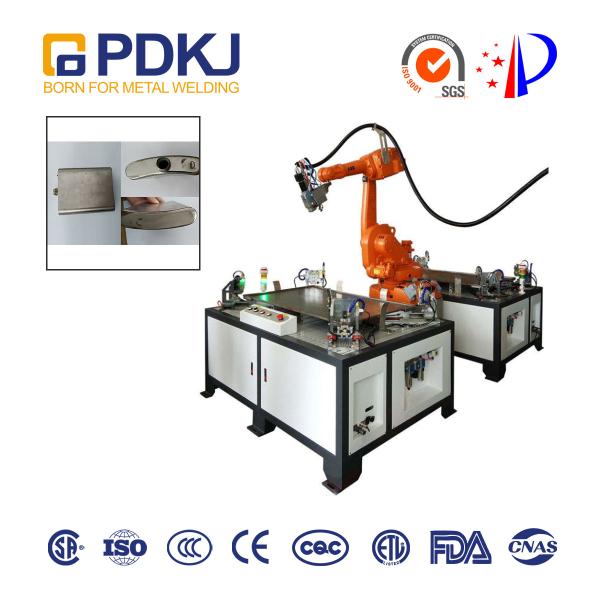 Quality Robotic Laser Welding Workstation With Automatic Fiber Laser Welding Machine for sale