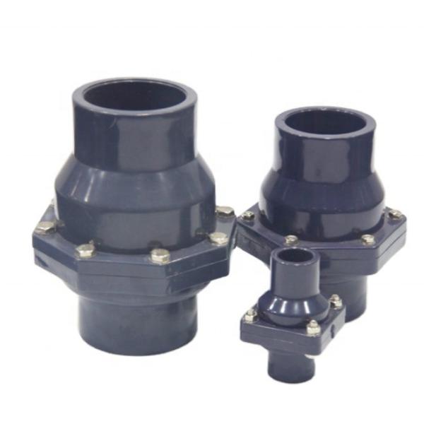 Quality 4" PVC Non Return Swing Check Valve STANDARD Length and PP Ball for Sump Pump for sale