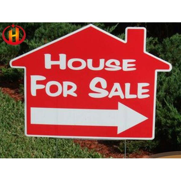 Quality Waterproof PP Correx Sign Boards Flat Surface Silk Printing for sale