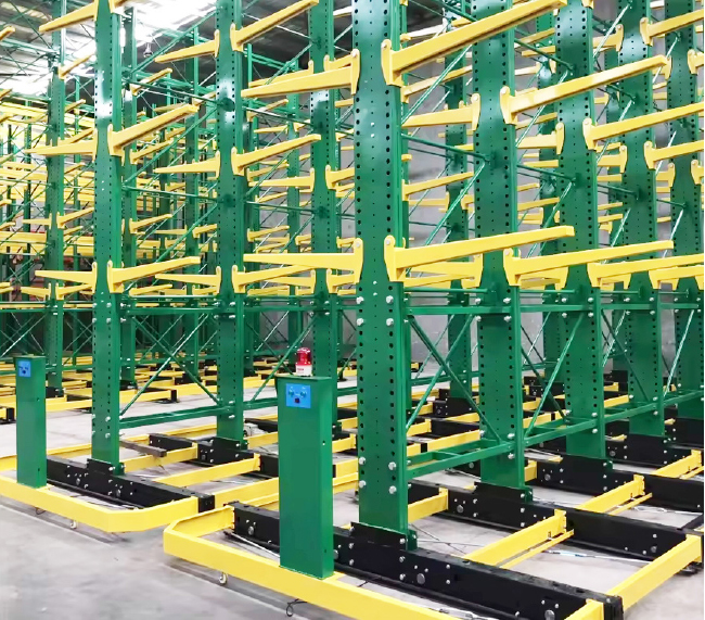 Electric Mobile Cantilever Racking System
