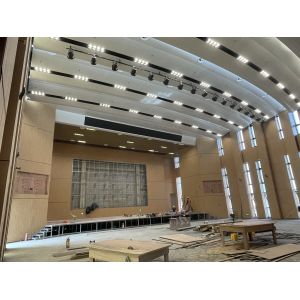 Quality Theater Veneer Wood Micro Perforated Acoustic Panel Wall Sound Absorption for sale