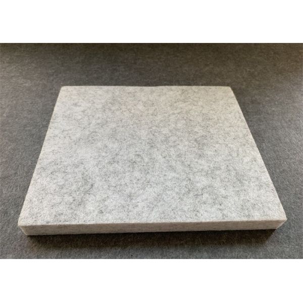 Quality PET Felt Panel 9mm 600x1200mm Grey Modular Wall Tile System for sale