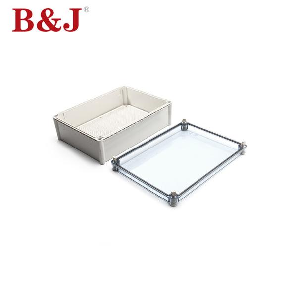 Quality Clear Cover ABS Plastic Electrical Enclosure Boxes With Mounting Plate for sale