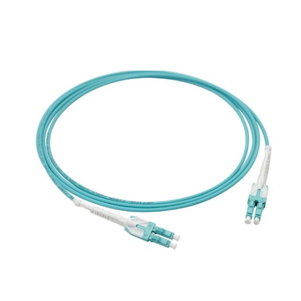Quality Pulling Uniboot Aqua LC Connector Fiber Optic Jumper Cable 3 Meter 50/125 2.0mm for sale