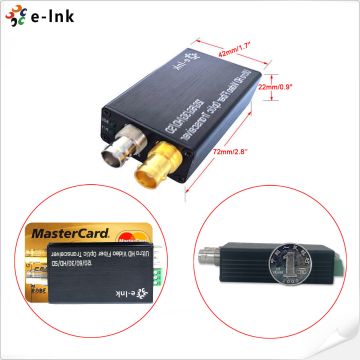 Quality Mini Converter Optical Fiber 12G-SDI with Reverse RS485 and loop out Single Mode for sale