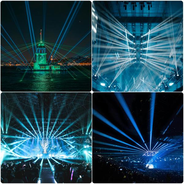 Quality New IP66 Waterproof 100w Laser Beam Moving Head Light Outdoor Dmx Stage Lighting for sale