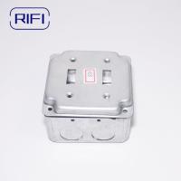 Quality Box Type EMT Conduit Box / Junction Box Raised Steel Cover RS5 Double Toggle for sale