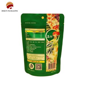Quality Custom Printed Aluminum Foil Stand Up Pouches With Zipper Odor Proof for sale