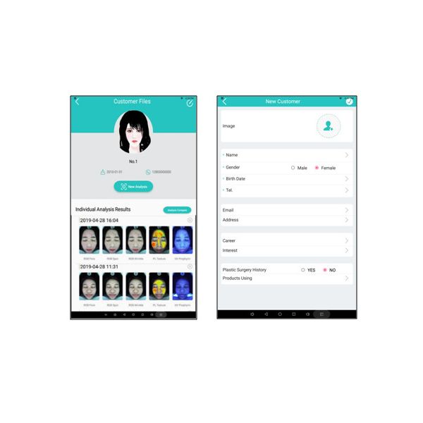 Quality Abs Moisture Analyzer 1800mega Pixels 64gb Storage For Face Care Therapy for sale