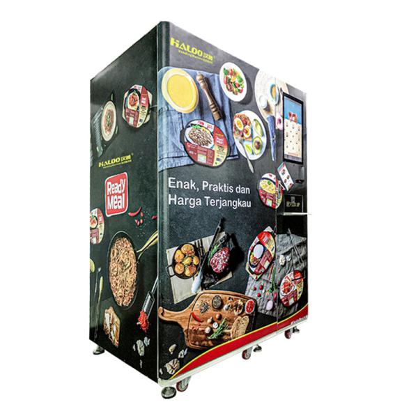 Quality -18℃  Frozen Food Vending Machine Frozen Meals Vending Machine With Microwave Heating for sale