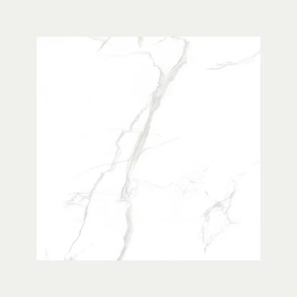 Quality 600x600mm Ivory Glossy Natural Stone Effect Porcelain Tile for sale