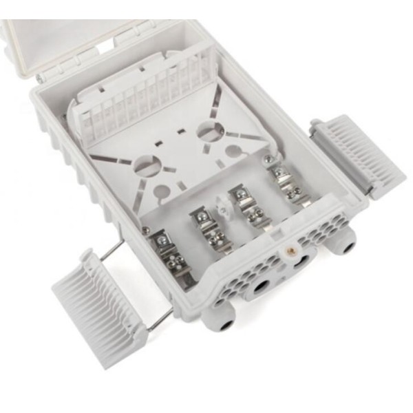 Quality Odf Fiber Optic Terminal Box 24 Core Outdoor Waterproof IP65 FTTH 4 Inlet Port / 24 Out Port for sale