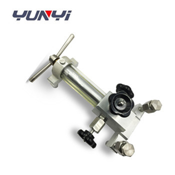 Quality Manual Pump Pressure Gauge Calibrator , Water Pressure Gauge Tester for sale