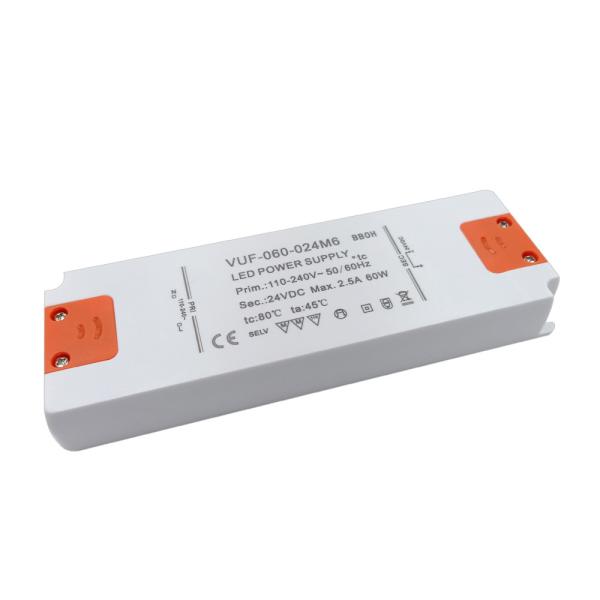 Quality Driverfix Waterproof 60W Ultra Thin LED Driver 24V AC Lighting Accessories for sale