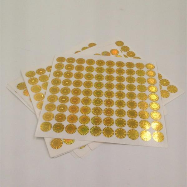 Quality CMYK Printing Security Hologram Stickers for sale