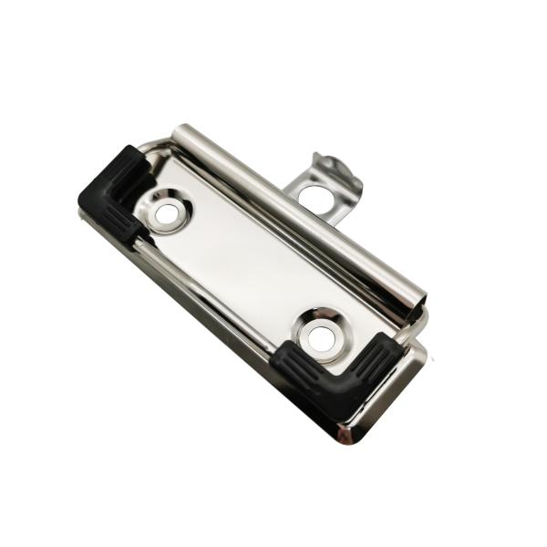 Quality Rectangular Clipboard Clips Metal Notepad Clips 70*30mm With Corner Guards And for sale
