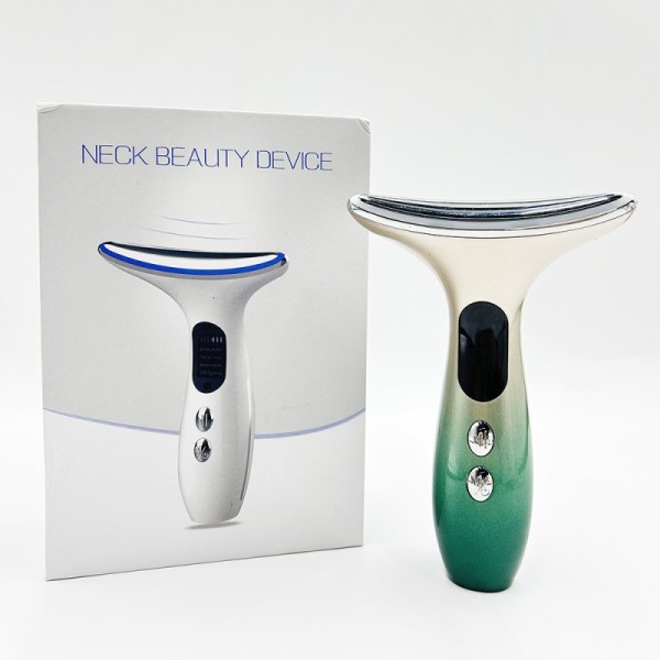 Quality EMS Heated Vibration Neck Face Lifting Beauty Device for Face Neck Wrinkle Removal for sale