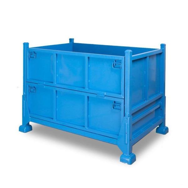 Quality Heavy Duty Collapsible Steel Storage Cage Stackable Foldable Wire Mesh Storage for sale