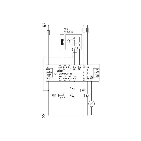 Quality 22.5*99*114.5mm Contact Load Safety Relays PSR-SCP-24DC/SDC4/2X1/B by Phoenix for sale