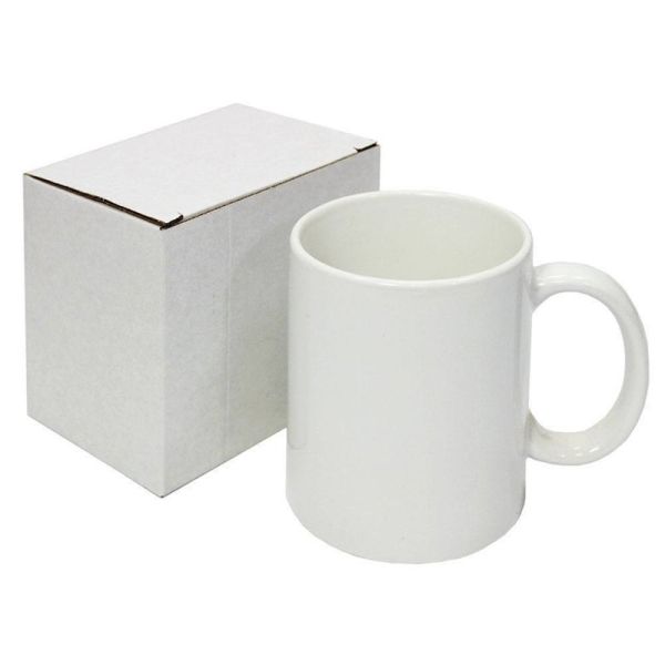 Quality Safe Food Grade Ceramic Mug 11 oz White Custom Patterned Size Coffee Cup for Office for sale