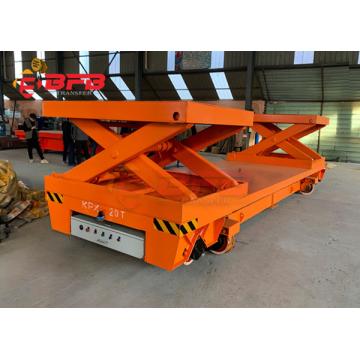Quality Electrical Heavy Duty Hydraulic Rail Transfer Flatbed Cart for sale