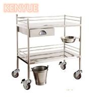 China Stainless Medical Trolley Cart With Drawer , Icu Emergency Trolley factory