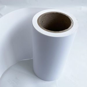 Quality 1080mm White Glossine Liner 64GSM Pharmaceutical Labels for sale