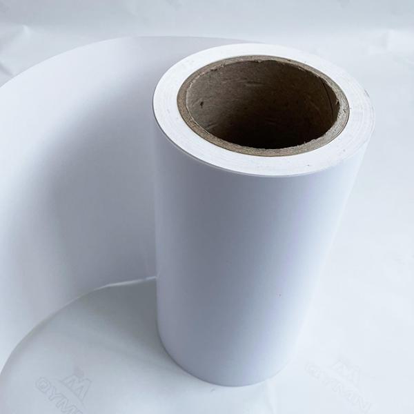 Quality 1080mm White Glossine Liner 64GSM Pharmaceutical Labels for sale