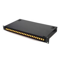 Quality Cold Rolled Plate 24 Ports ST UPC Corning Fiber Optic ZTE FTTH Patch Panel for for sale