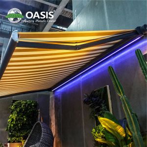 Quality Sun Protection Full Cassette Retractable Awning With Folding Arm Custom Made for sale